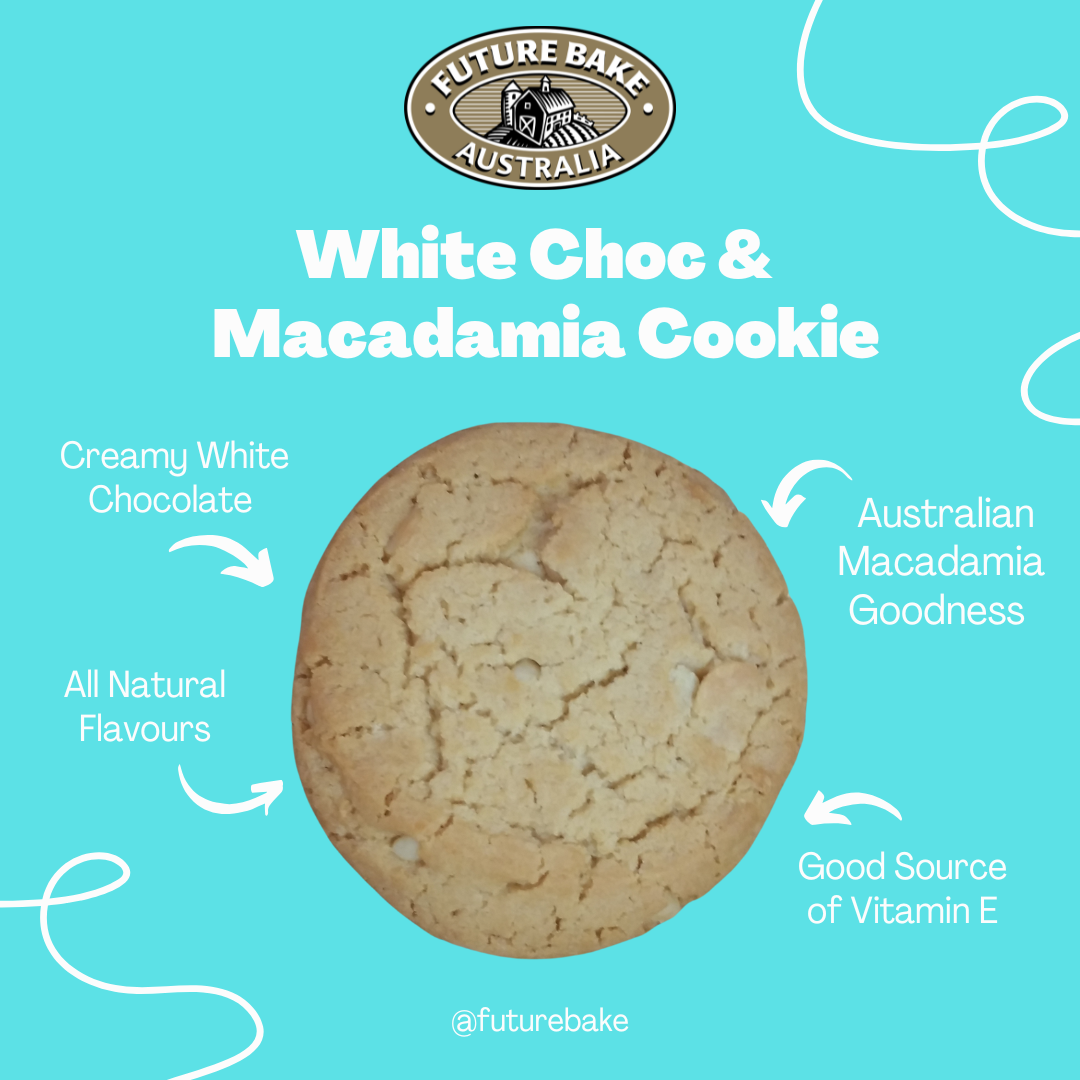 White Chocolate & Macadamia Cookie (Box of 12) – Future Bake Australia ...