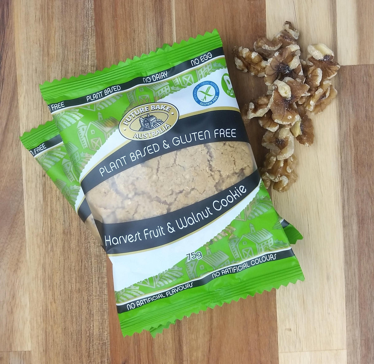 Harvest Fruit & Walnut Plant Based & Gluten Free Cookie (Box of 14 ...