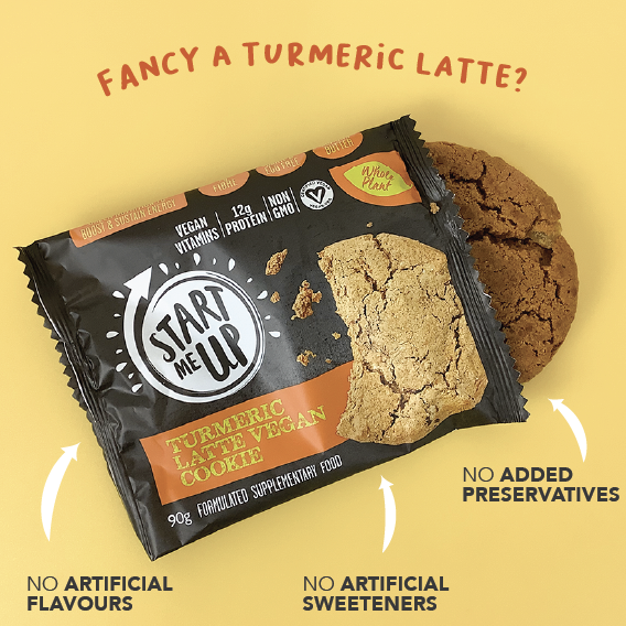 Turmeric Latte Vegan Vitamin & Protein Cookie (Box of 12) – Future Bake ...